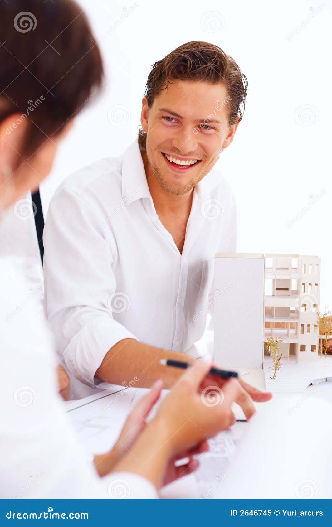 Planning for the future stock image. Image of handsome - 2646745