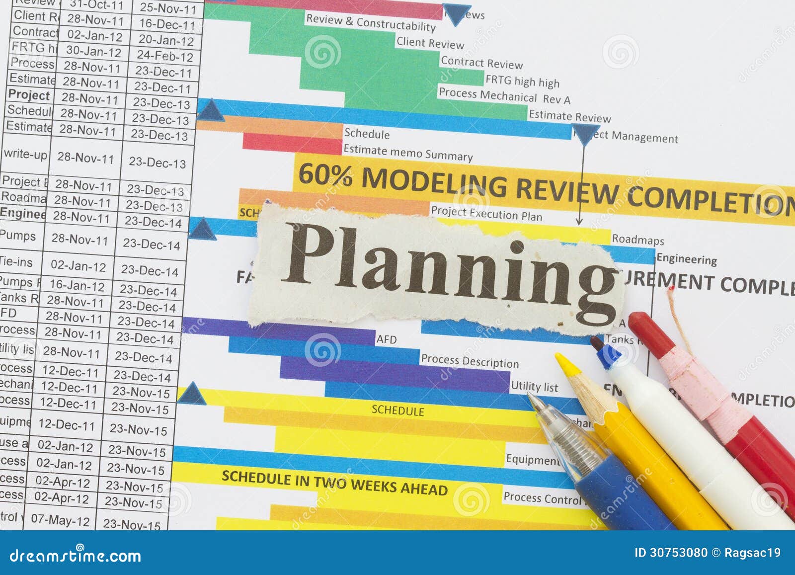 Planning stock photo. Image of dates, chart, detail, milestone - 30753080