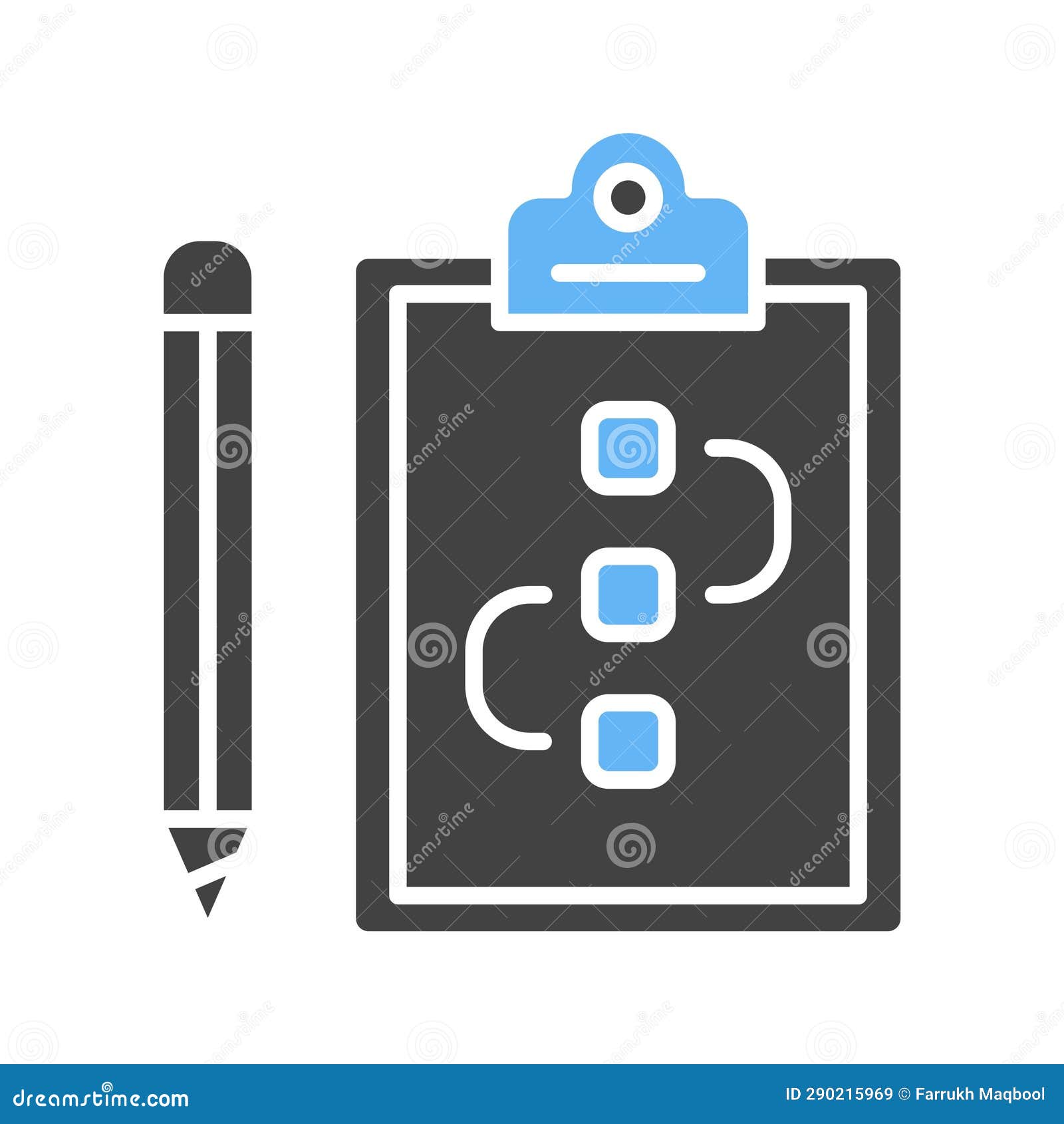 Planning Icon Image. stock illustration. Illustration of isolated ...