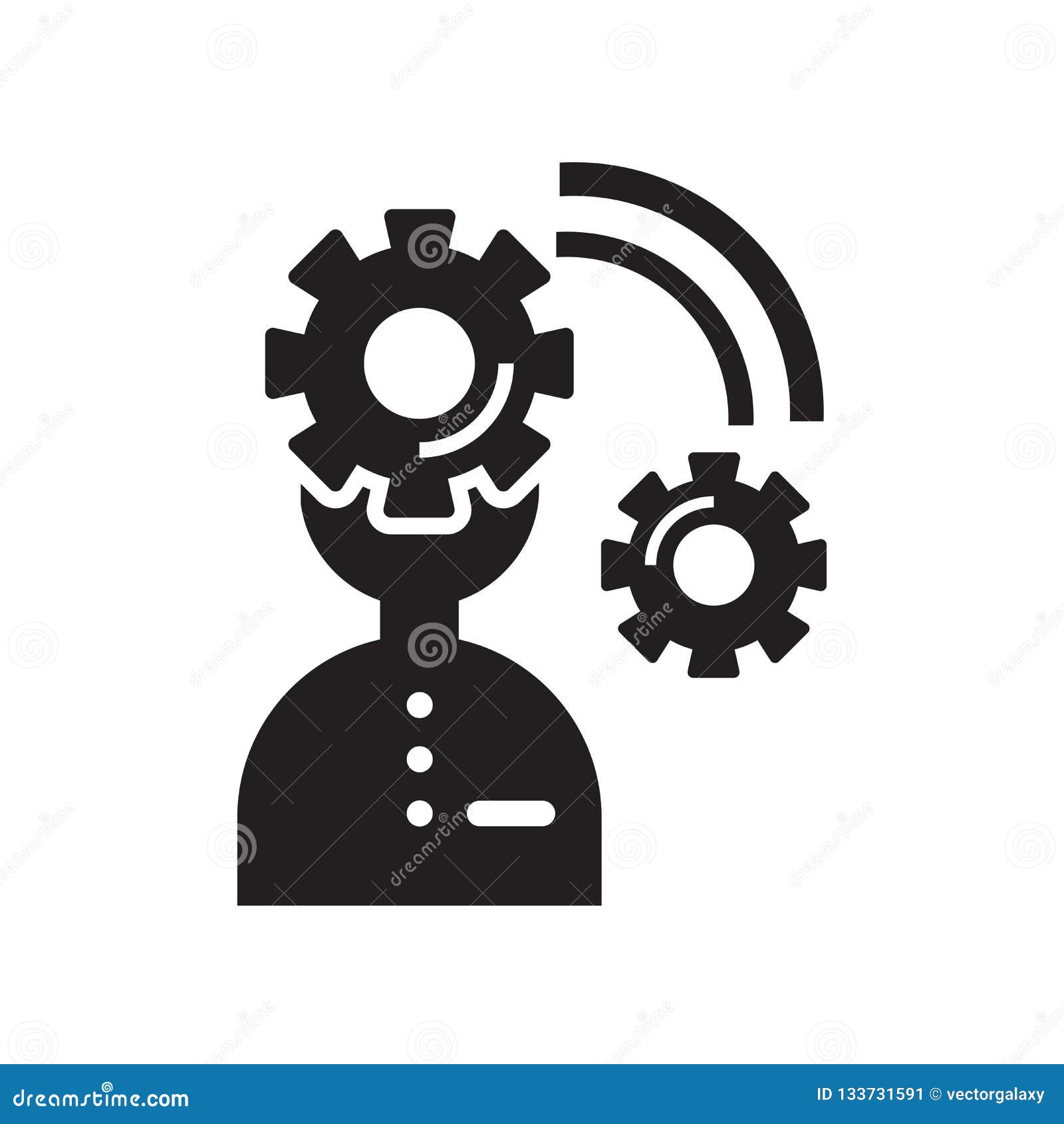 Planning Icon Isolated on White Background Stock Vector - Illustration ...