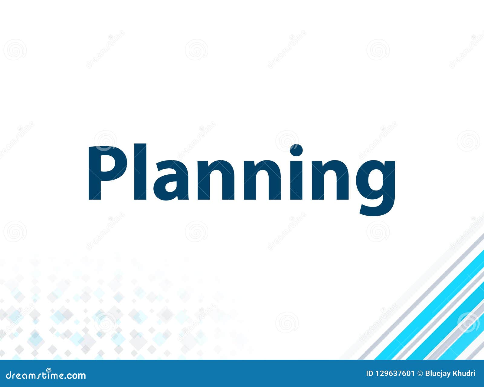 Planning Modern Flat Design Blue Abstract Background Stock Illustration ...