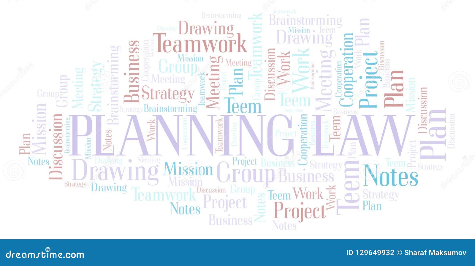Planning Law word cloud. stock illustration. Illustration of ...