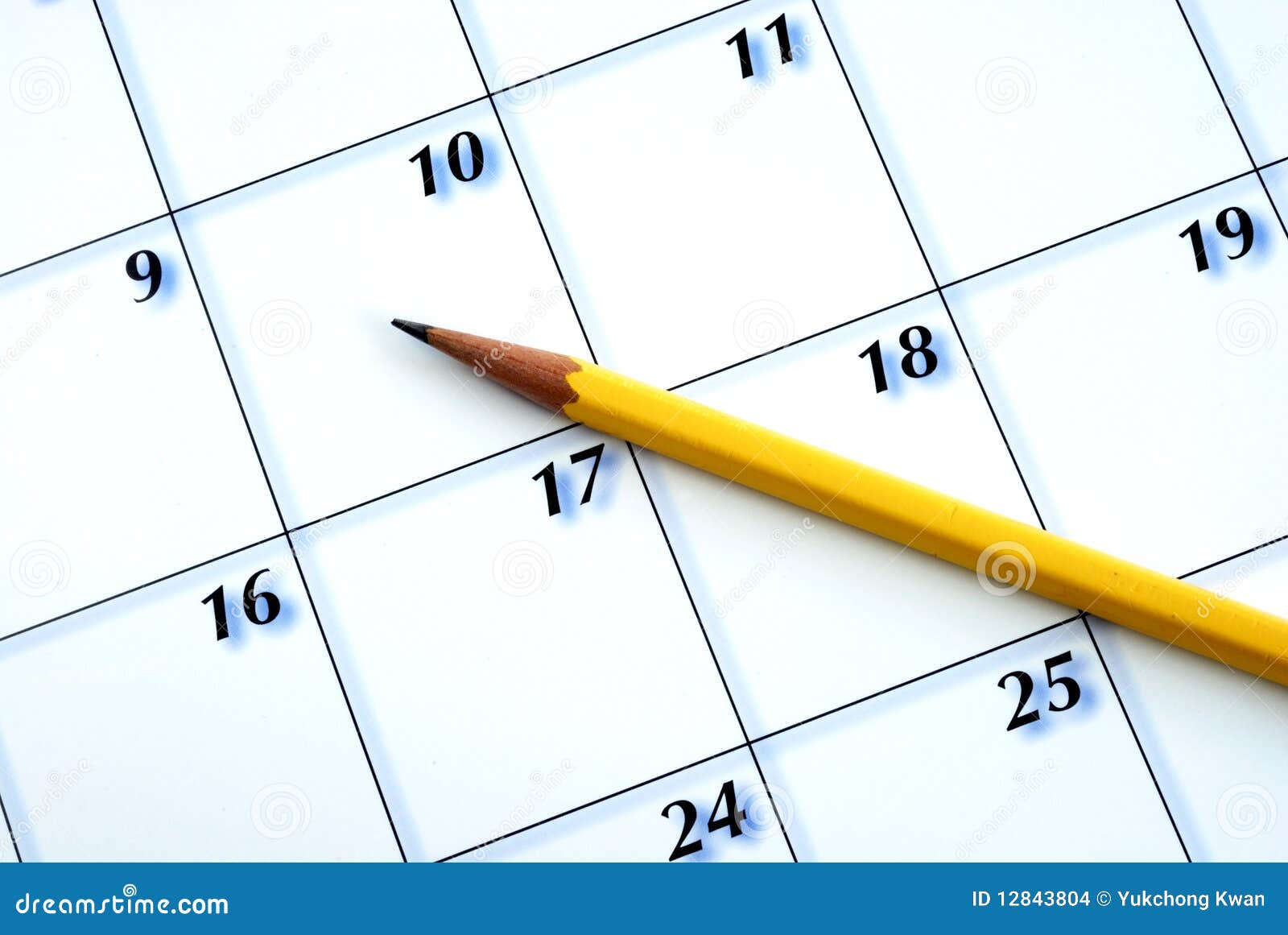 Planning the New Month from a Calendar Stock Photo - Image of week ...