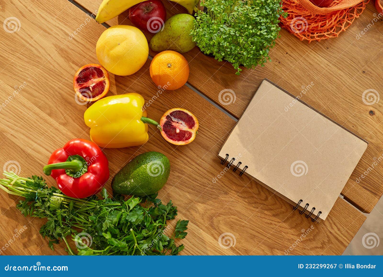 Planning Notebook, Writing Weekly Meals on a Meal Planner Note or Diet ...