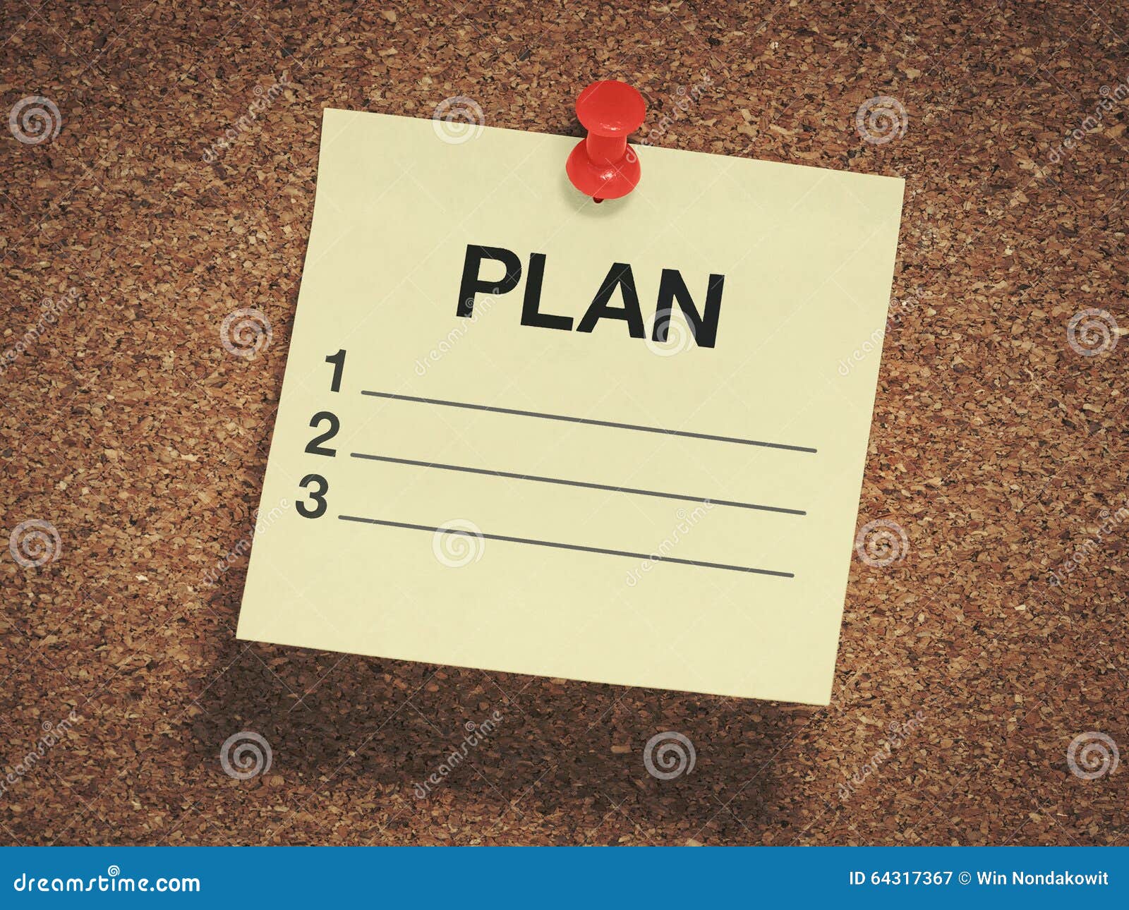 Planning stock image. Image of word, paper, goal, bulletin - 64317367