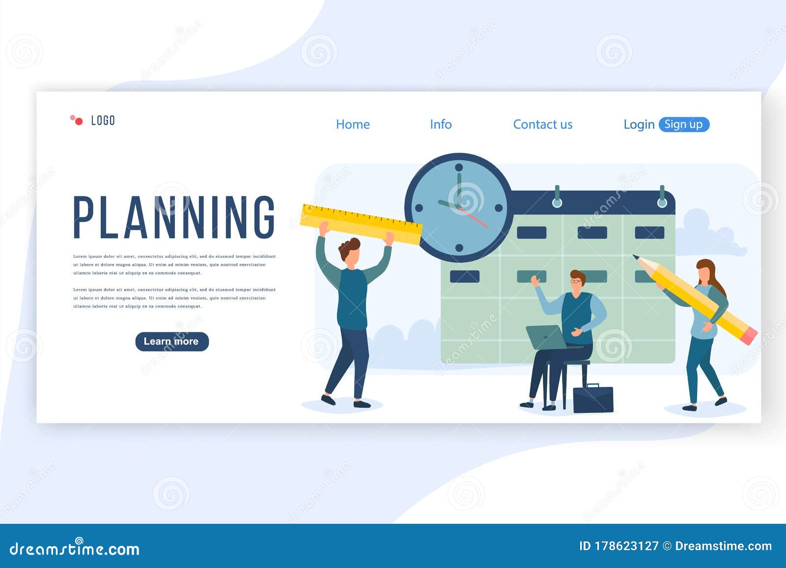 People planning concept. stock vector. Illustration of event - 178623127