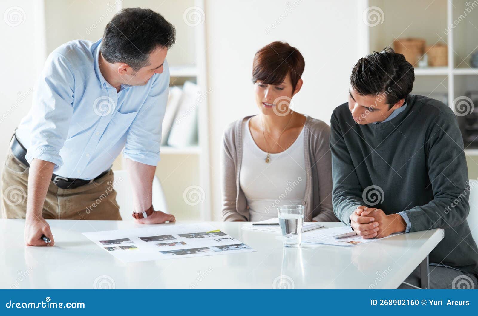 In the Planning Phase. a Business Meeting in Progress. Stock Photo ...