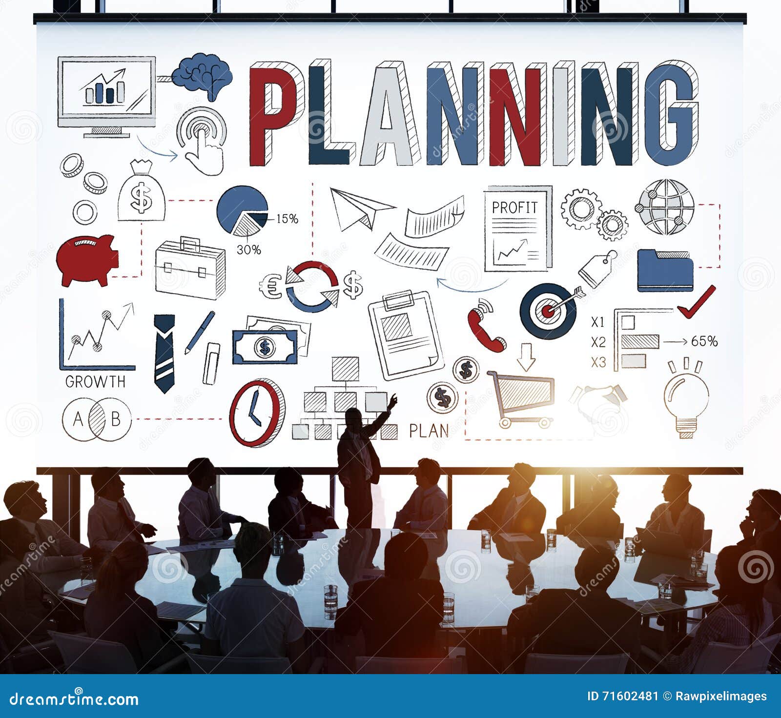 Planning Plan Process Solution Design Mission Concept Stock ...