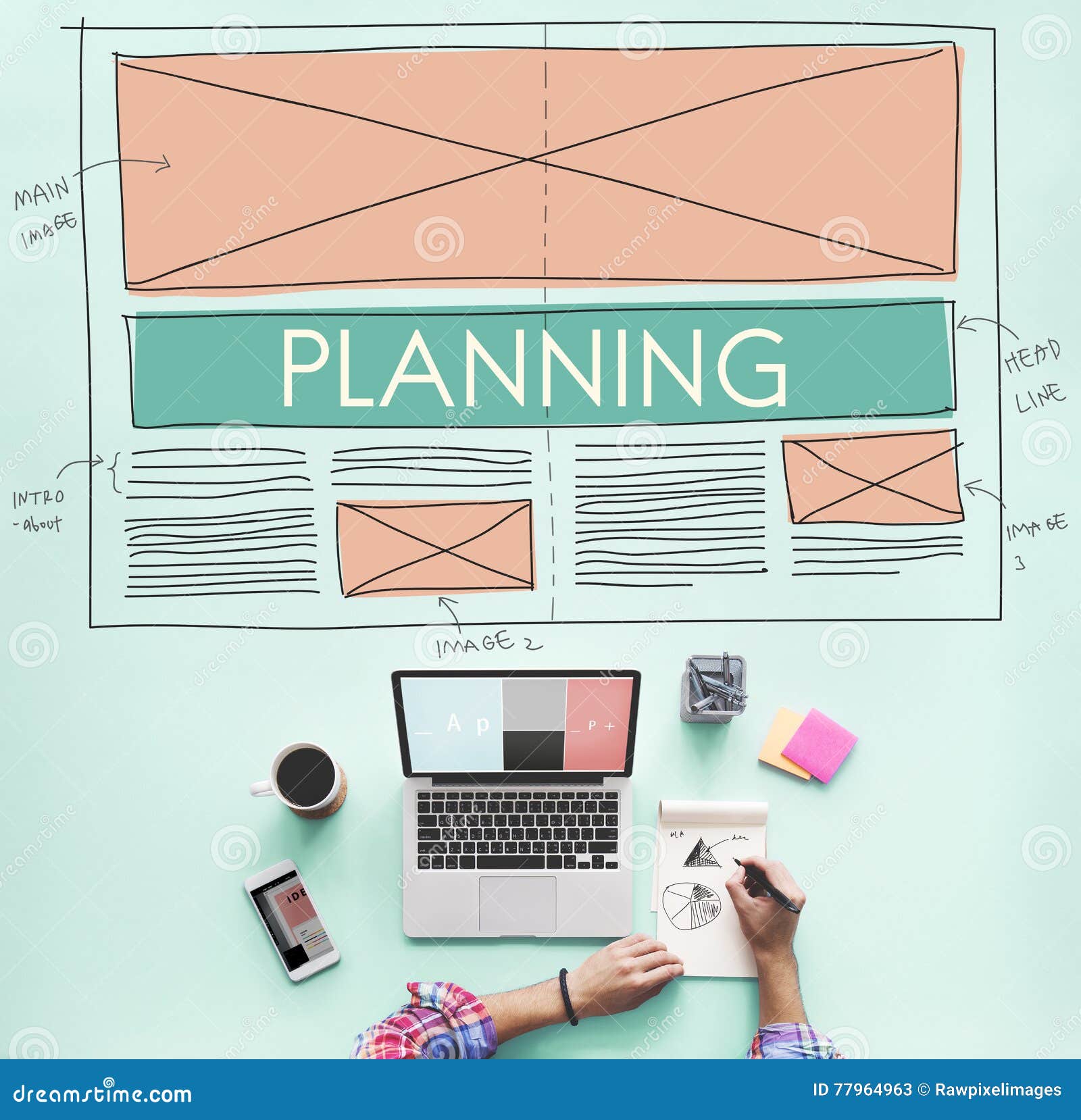 Planning Plan Solution Strategy Tactics Vision Concept Stock Image ...