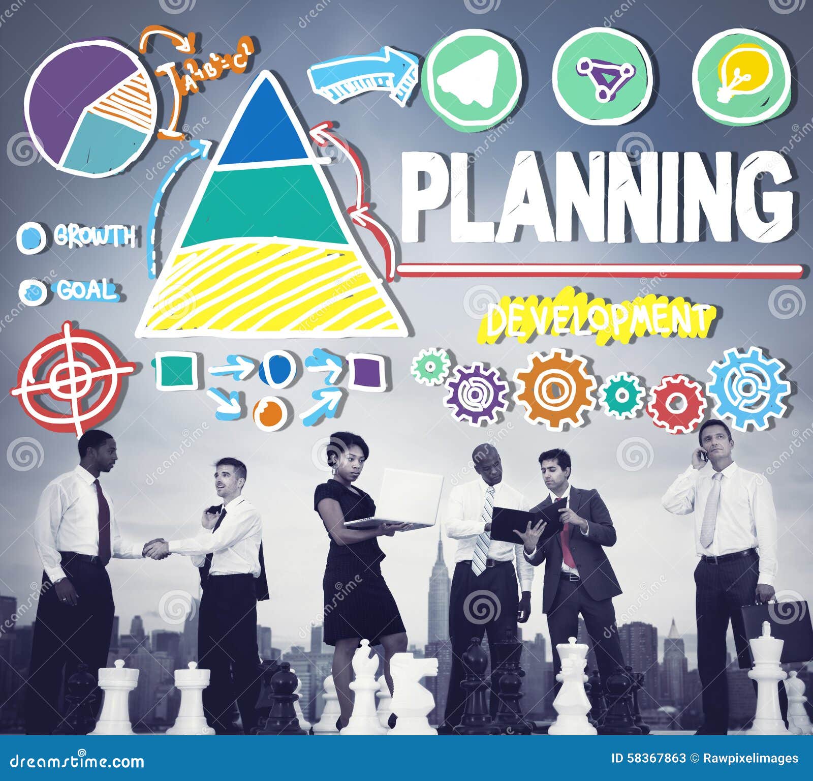 Planning Plan Strategy Growth Development Concept Stock Image - Image ...