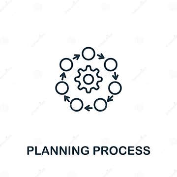 Planning Process Icon. Monochrome Simple Product Management Icon for ...