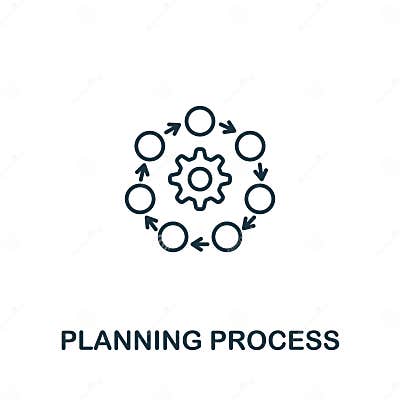 Planning Process Icon. Monochrome Simple Product Management Icon for ...