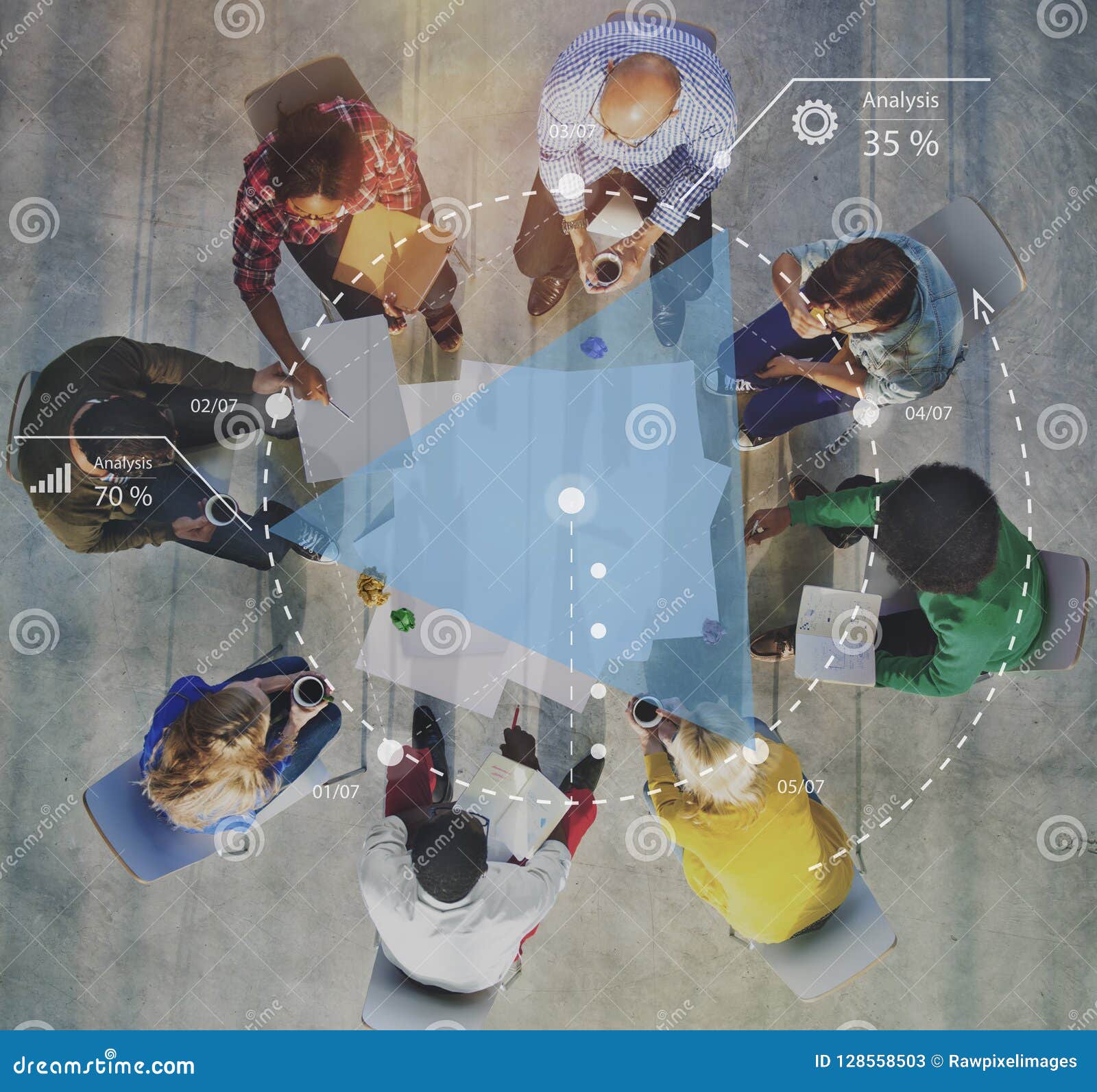 Planning Progress Discussion Strategy Brainstorming Concept Stock Image ...