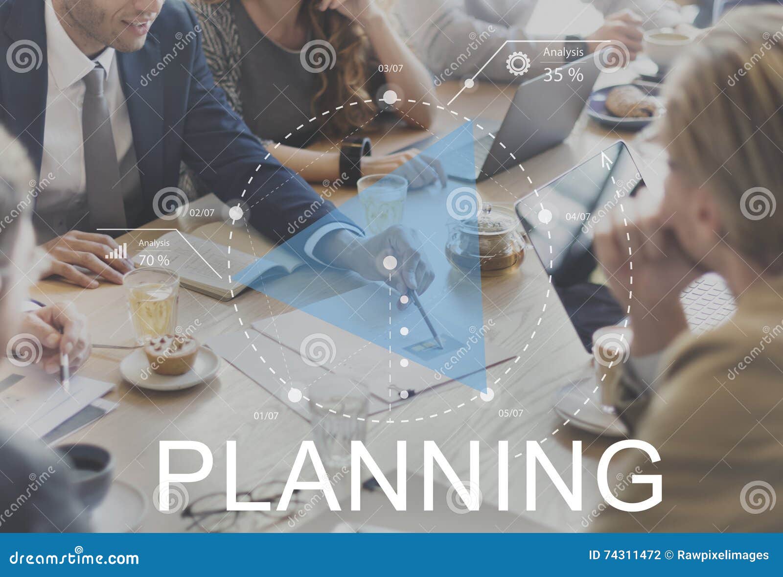 Planning Progress Discussion Strategy Brainstorming Concept Stock Photo ...
