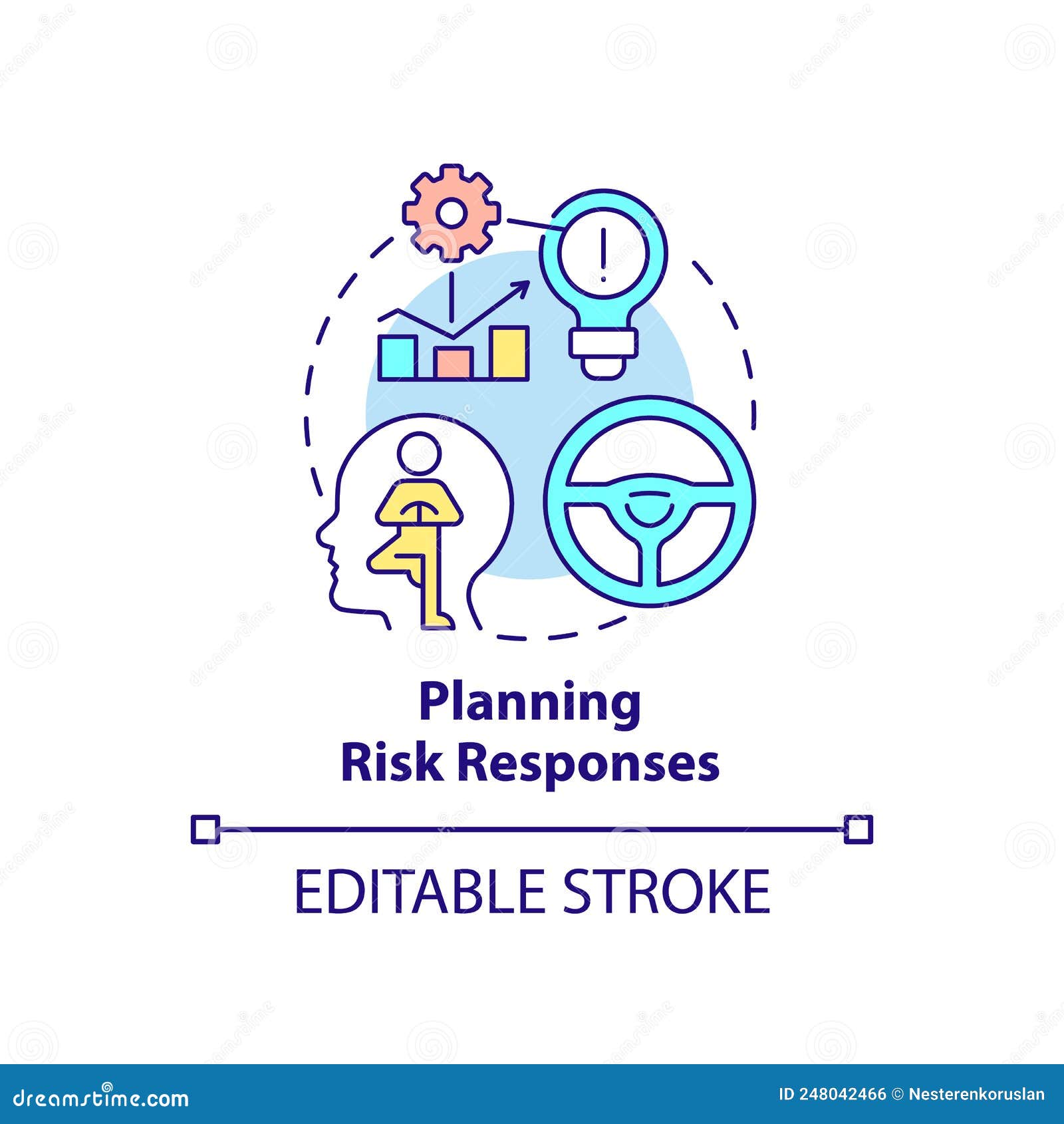Planning Risk Responses Concept Icon Stock Vector - Illustration of ...