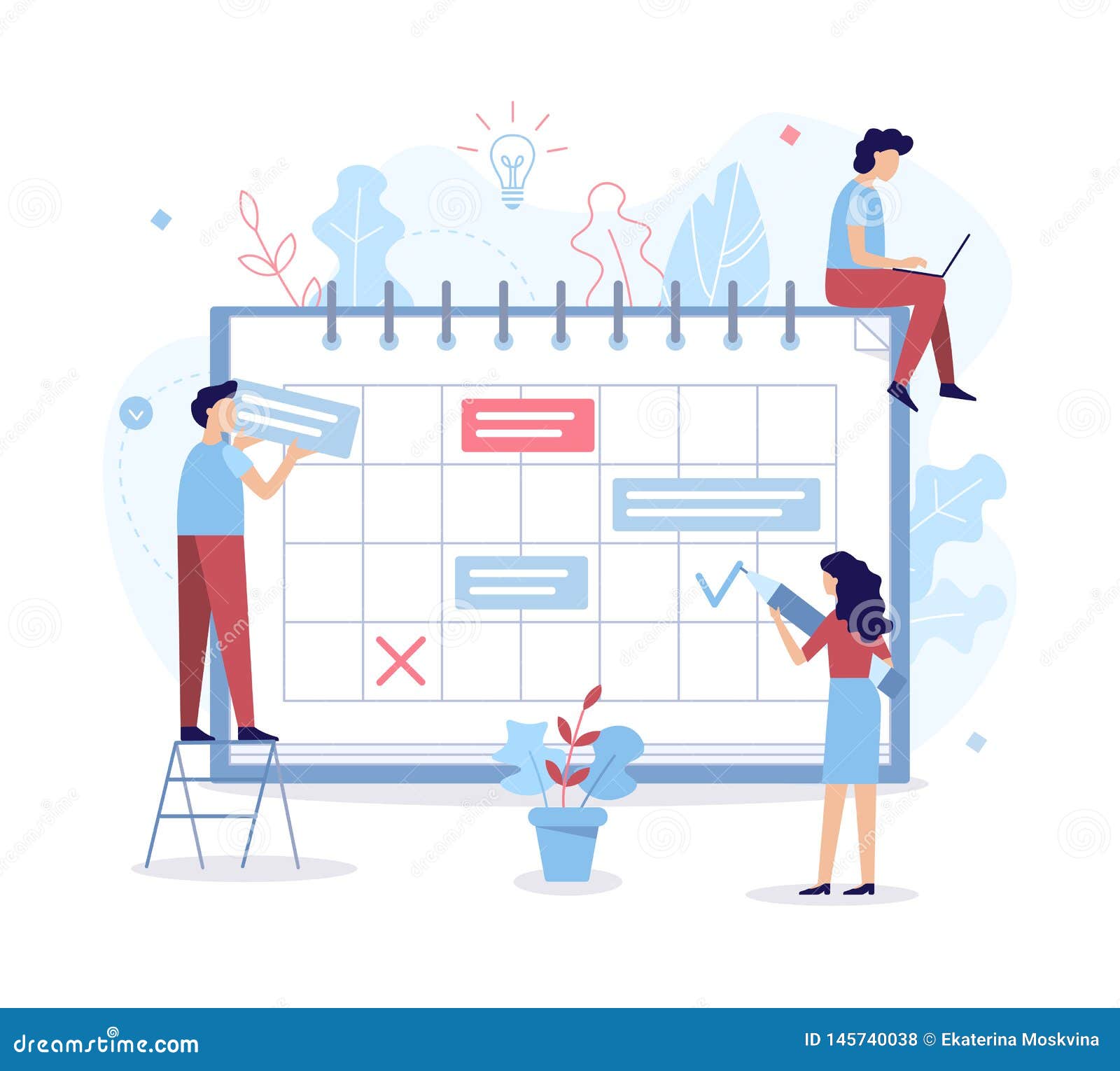 Planning schedule concept stock vector. Illustration of professional ... Planning schedule concept stock vector. Illustration of professional ...