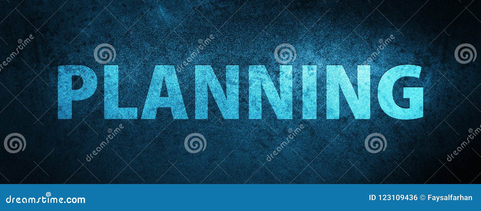 Planning Special Blue Banner Background Stock Illustration ...