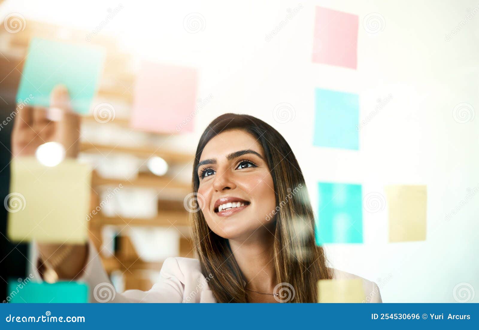 Planning, Strategy and Creative Manager Business Woman Working on Idea ...