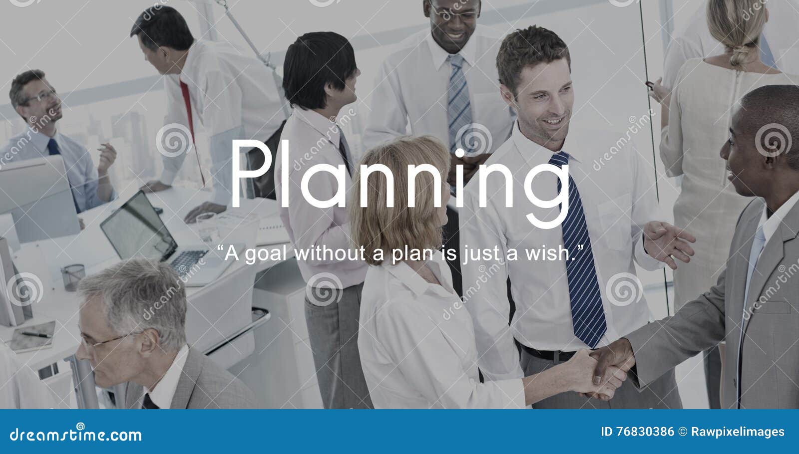 Planning Strategy Vision Plan Operations Process Concept Stock Photo ...