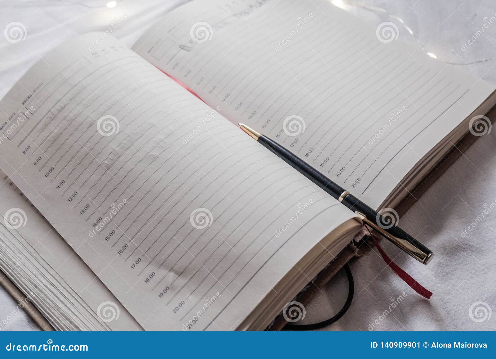 Planning Stuff. Notebook and Paper Planner Stock Image - Image of ...