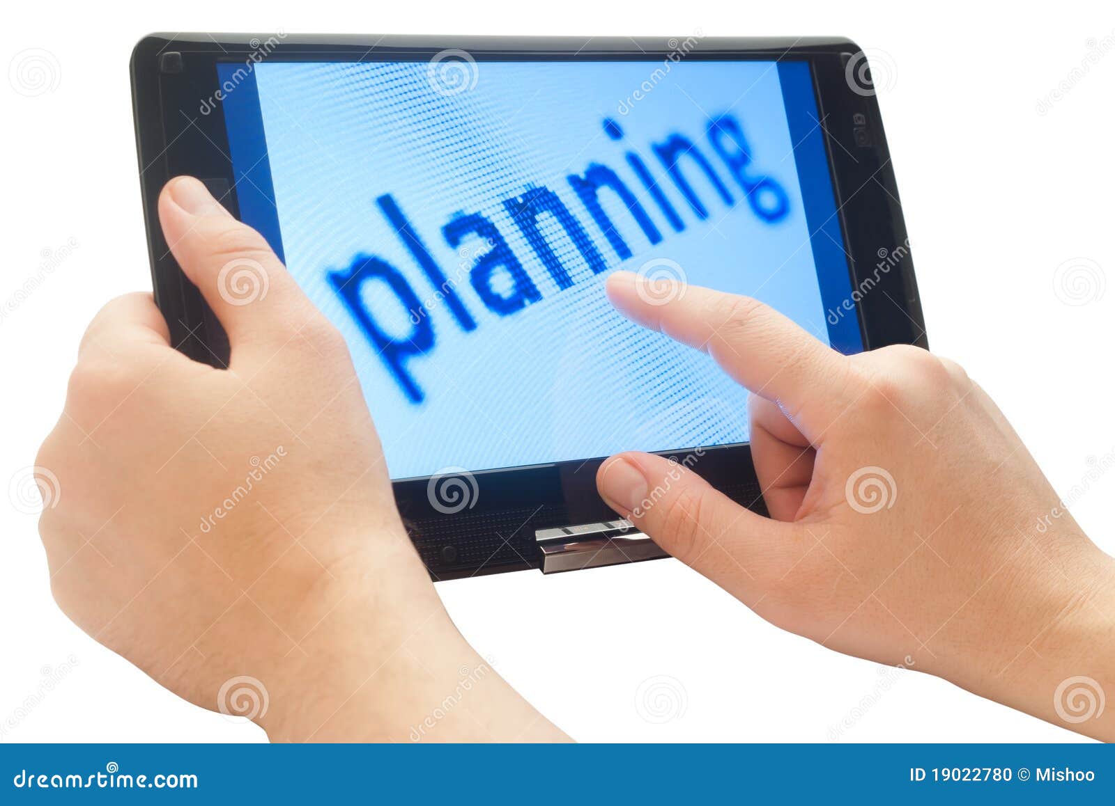 Planning on Tablet Computer Stock Photo - Image of interface, modern ...