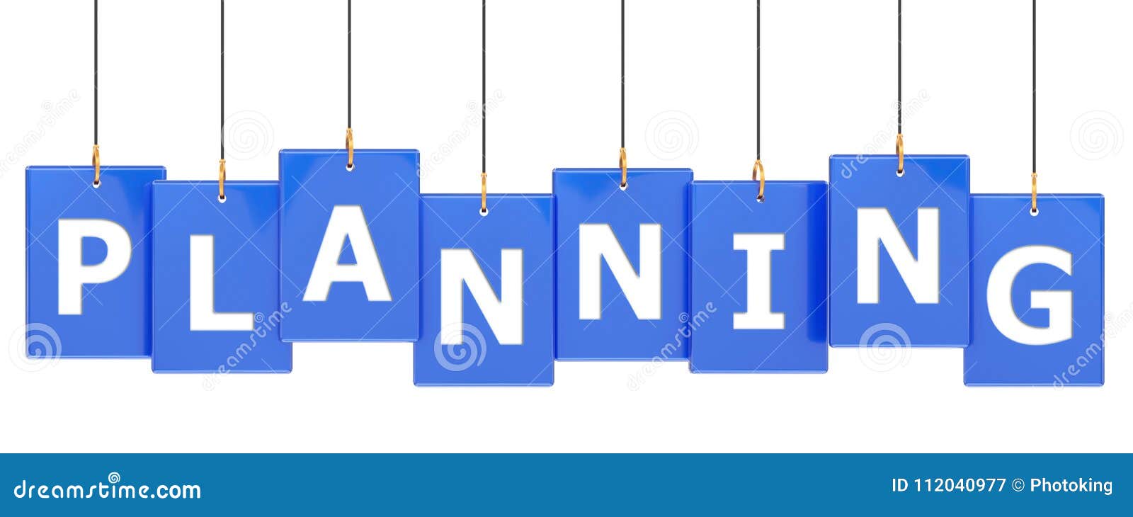 Planning tag banner stock illustration. Illustration of isolated ...