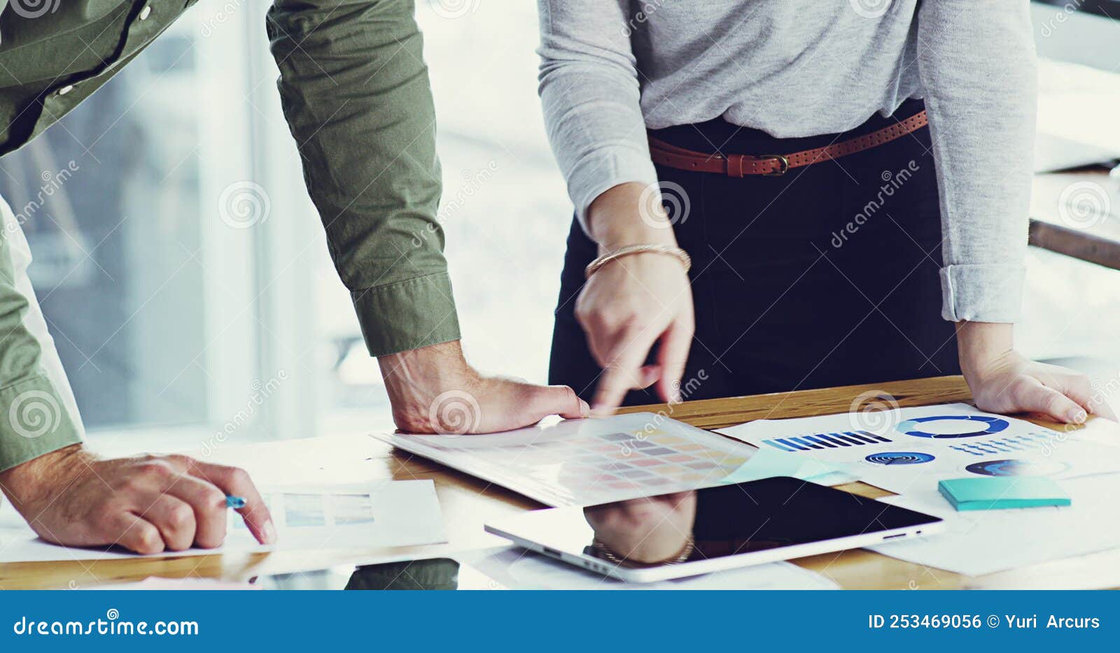 Planning, Talking and Teamwork of Business Colleagues Looking at Web ...