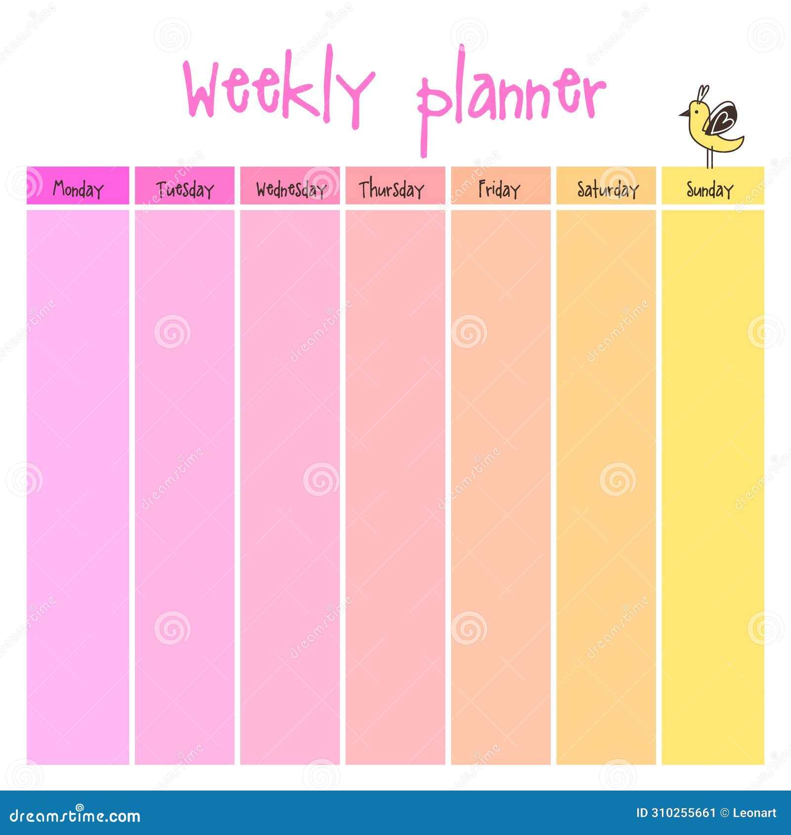 Planning Template. Note Paper, Notes, To Do List. Stock Vector ...