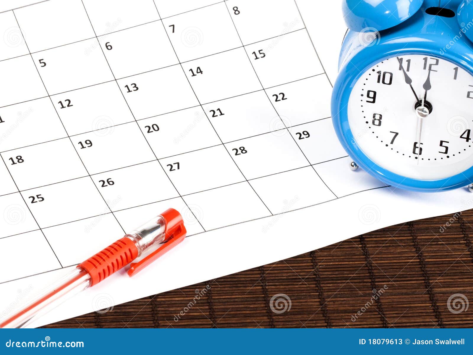 Planning Time stock image. Image of bell, study, clock - 18079613