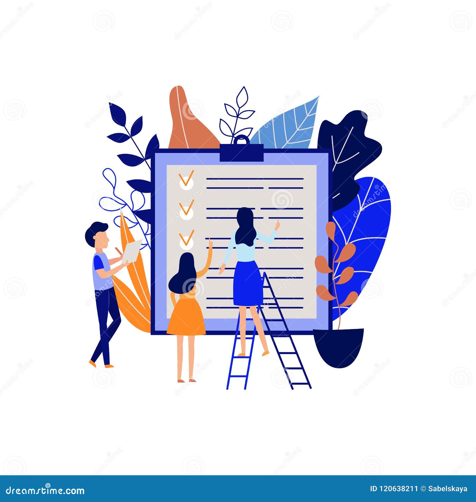 Planning and Time Management Concept with People Pointing Completed ...