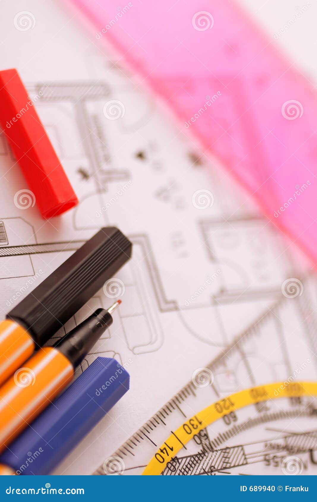 Planning tool stock photo. Image of draw, building, build - 689940