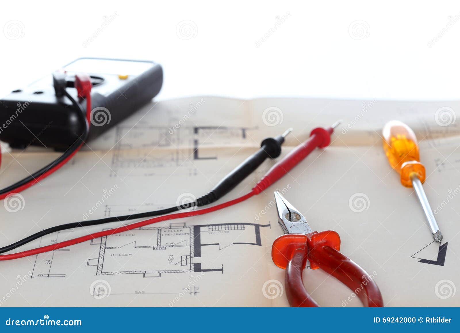 Planning tools stock photo. Image of electrician, industry - 69242000