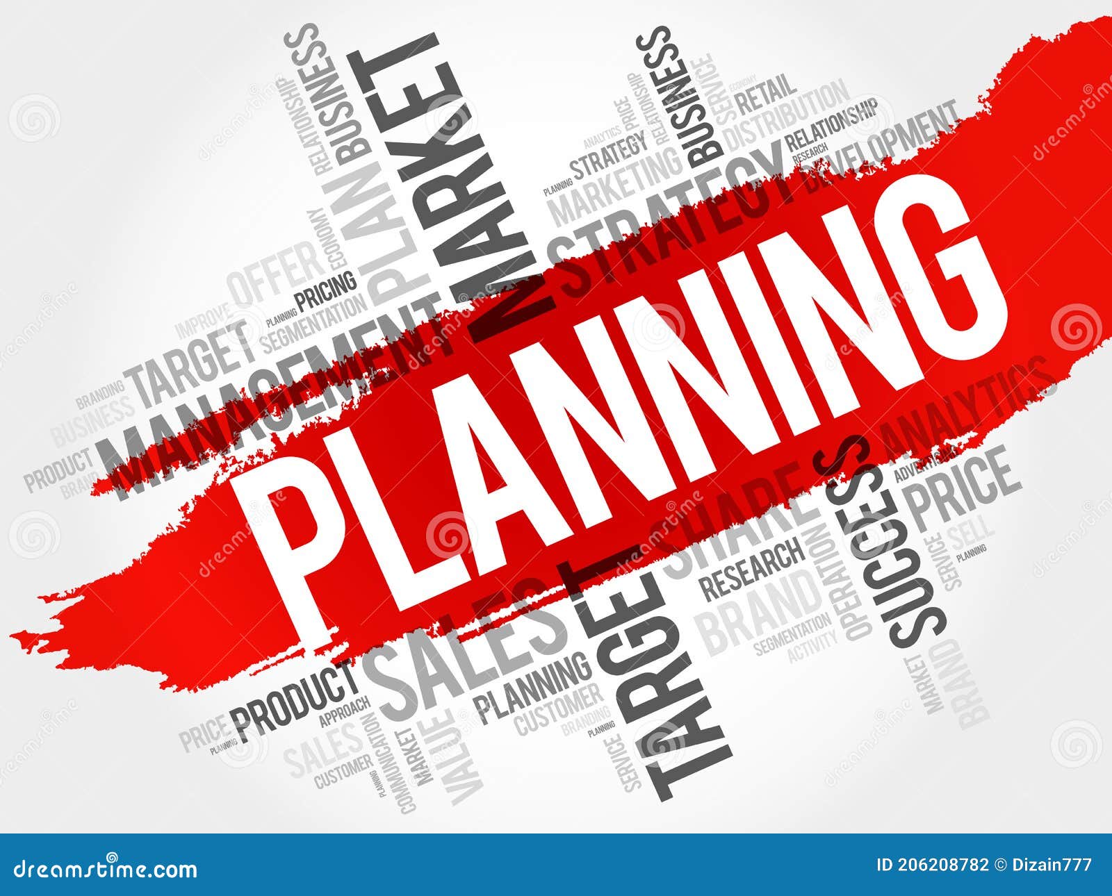 Planning word cloud stock illustration. Illustration of organization ...