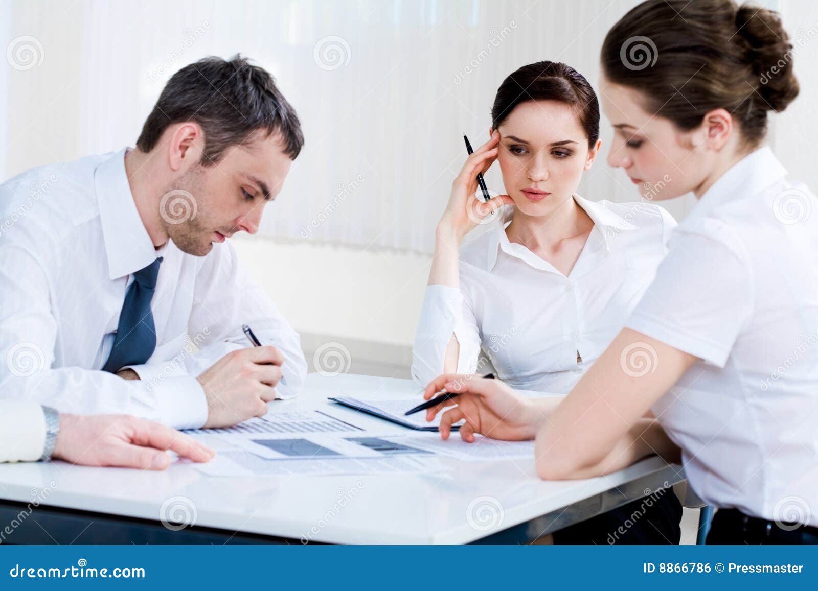 Planning work stock photo. Image of businesspeople, consulting - 8866786