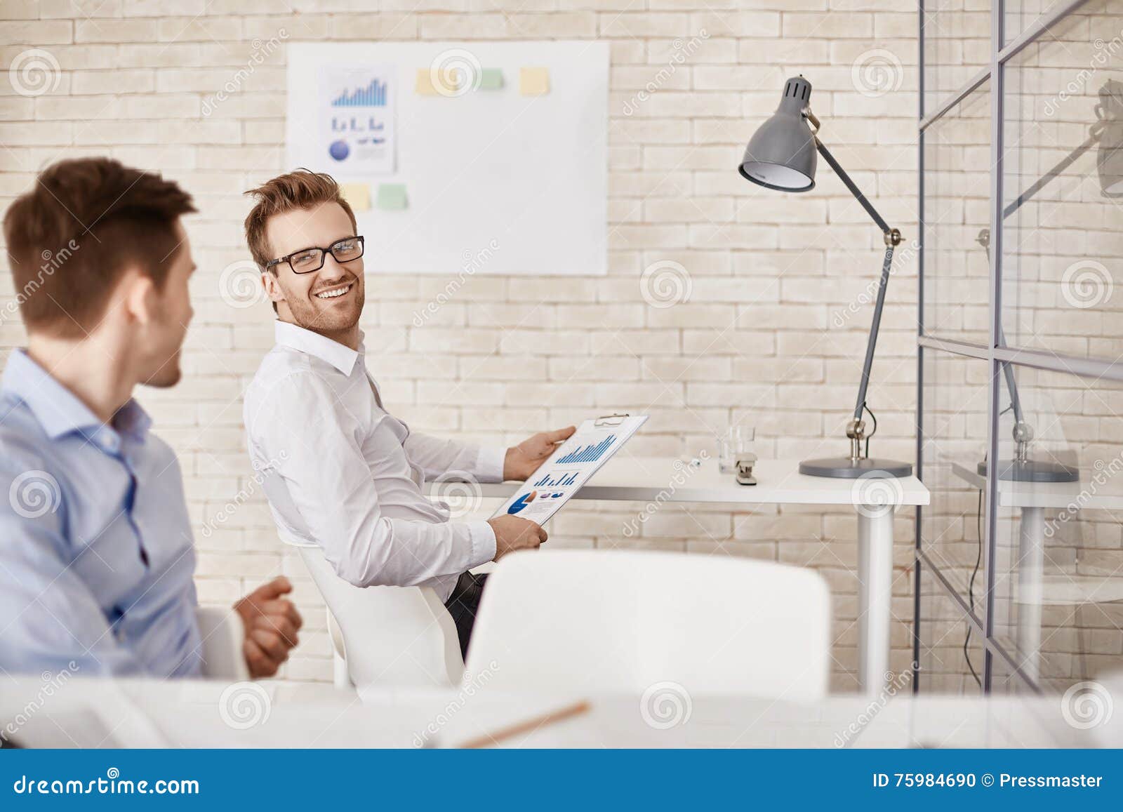 Planning work stock photo. Image of young, office, caucasian - 75984690