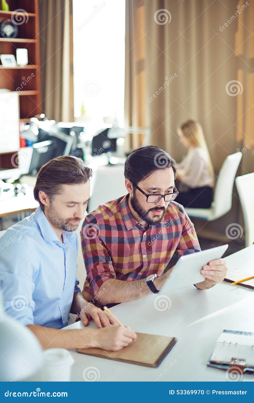 Planning work stock photo. Image of touchpad, busy, networking - 53369970