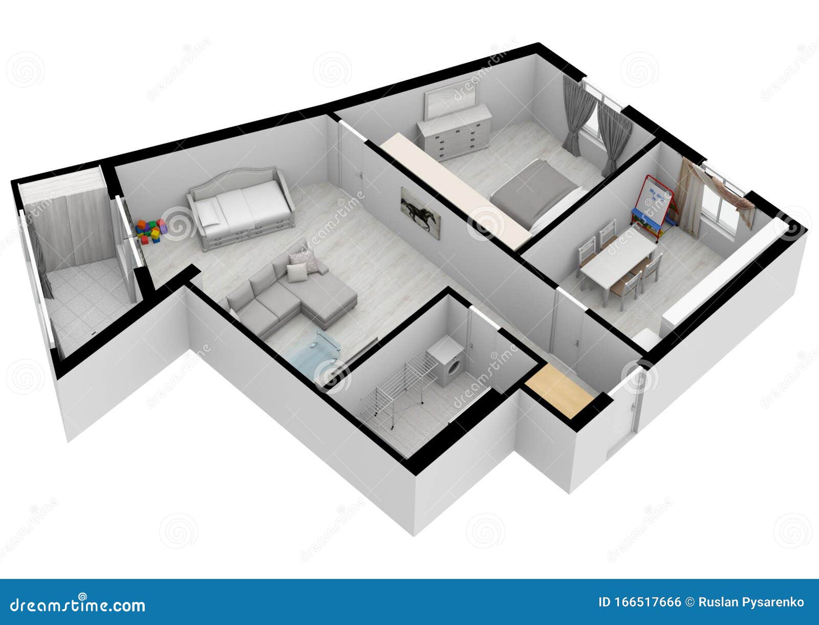 Plano 3d Plano 3d Plano Ilustrativo Stock de ilustración - Ilustración ...