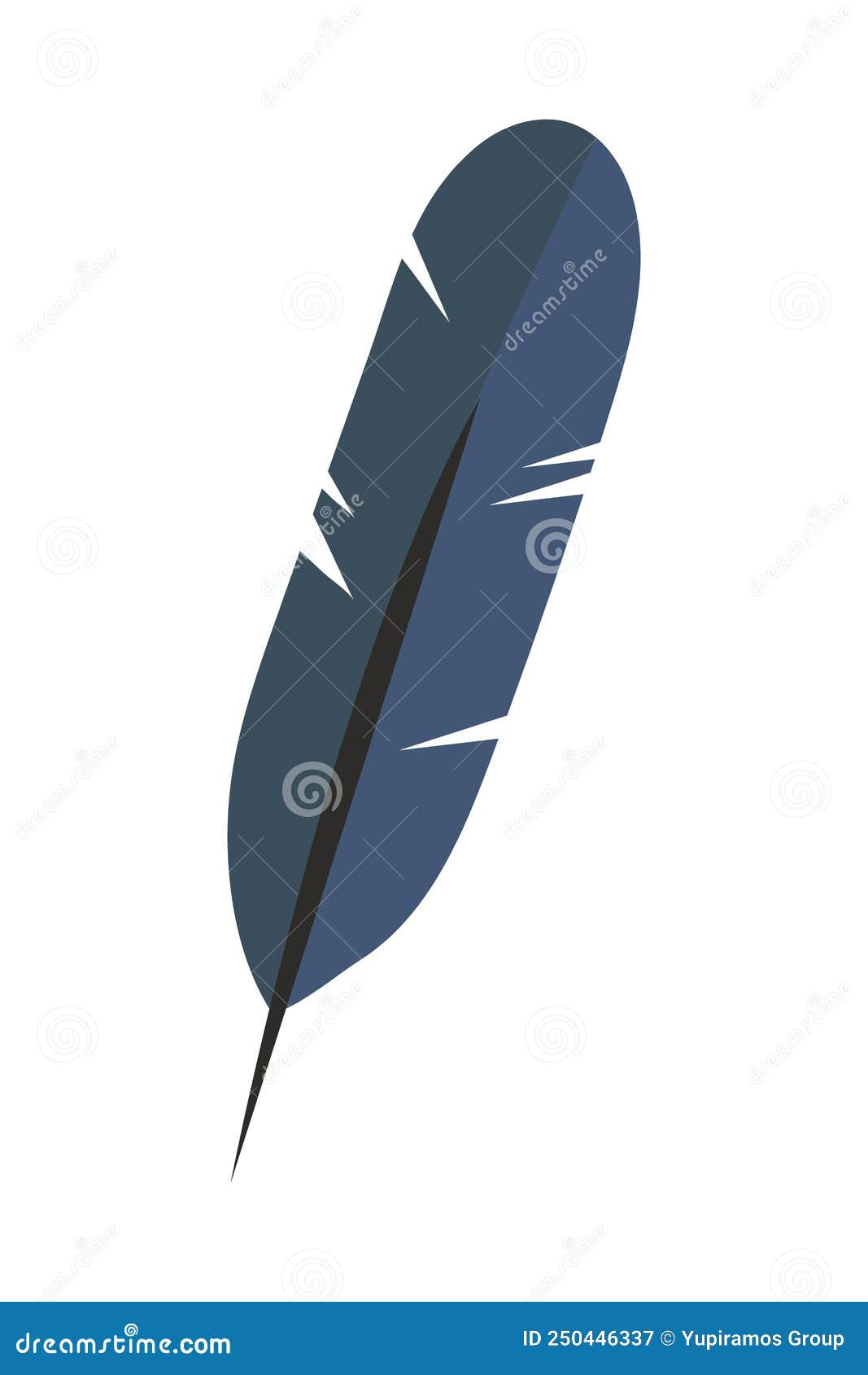 Plano de icono de pluma ilustración del vector. Ilustración de icono ...