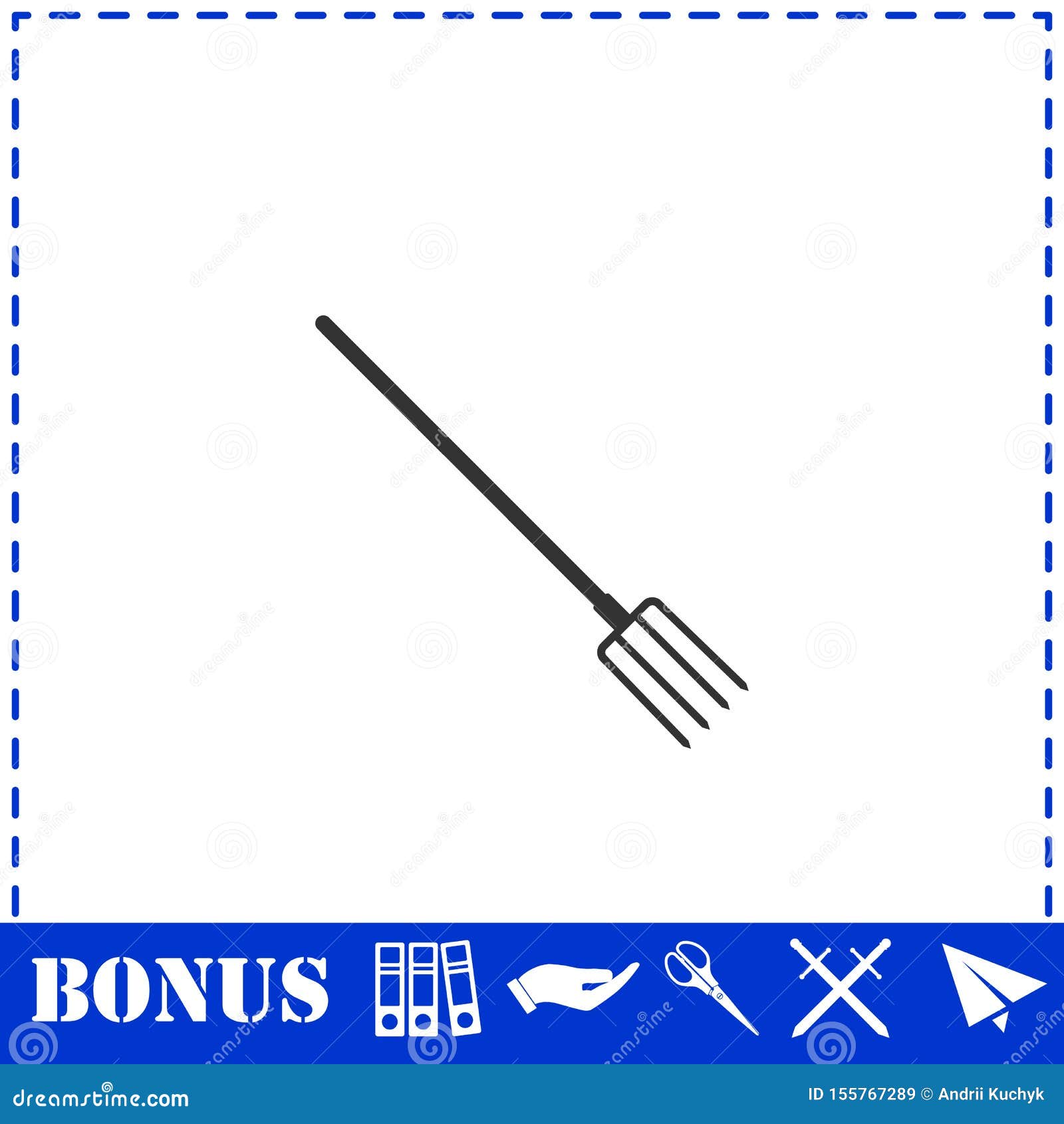 Plano del icono del bieldo ilustración del vector. Ilustración de ...