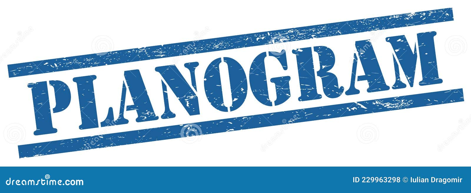 PLANOGRAM Text on Blue Grungy Rectangle Stamp Stock Illustration ...