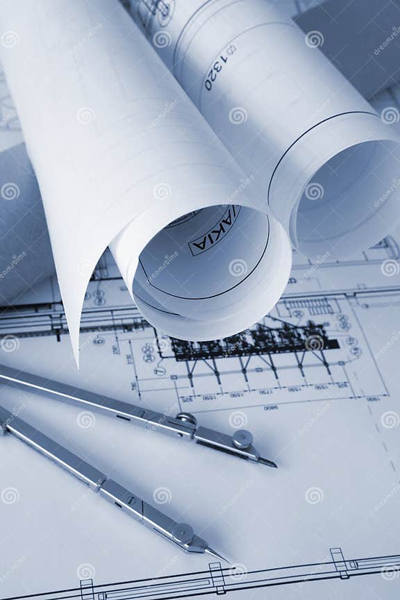 Plans stock image. Image of designer, engineering, measurements - 10148799