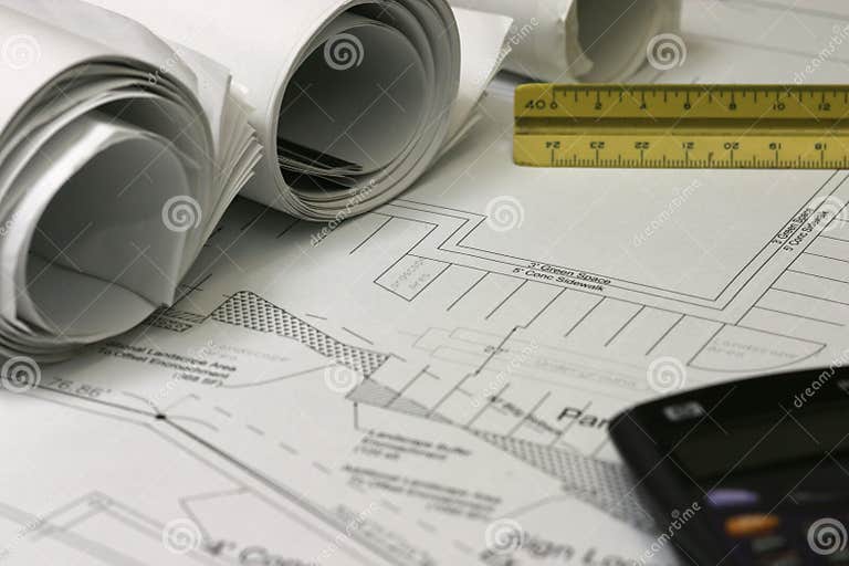 Plans 2 stock photo. Image of plot, preliminary, scale - 311414