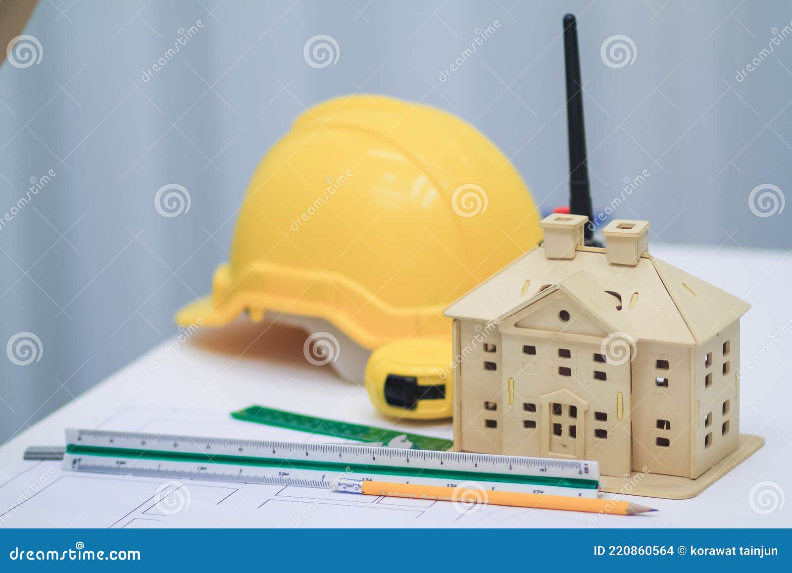 Plans and Documents are Placed on Desks in the Engineering Team`s ...