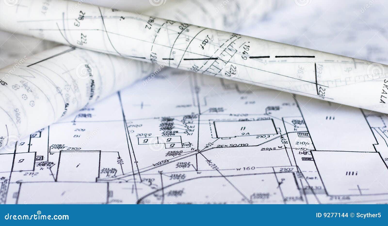 Plans and maps stock photo. Image of architect, plot, layer - 9277144