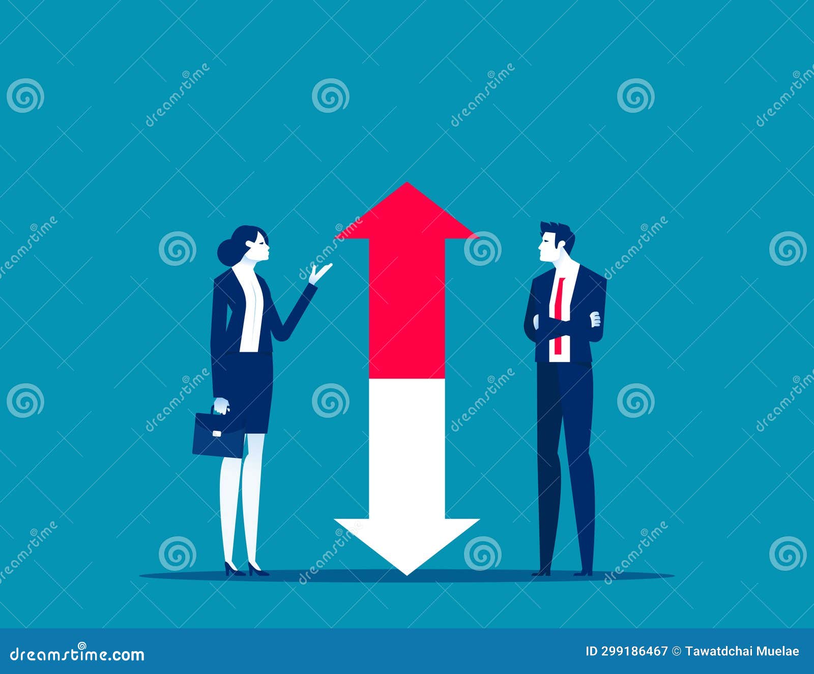 Plans To Change Business Situation and Direction. Business Vector ...