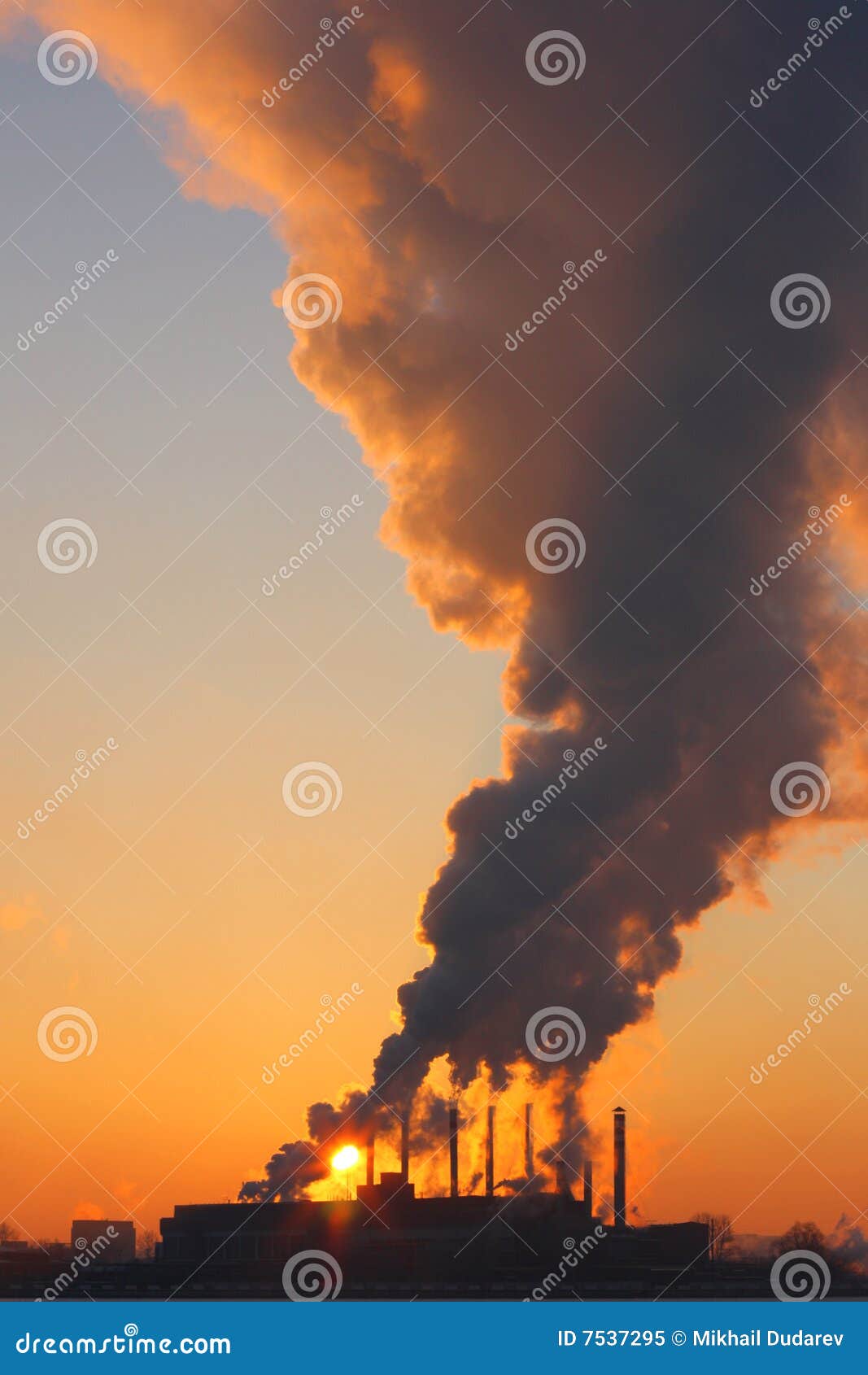 Plant stock image. Image of fumes, manufacturing, smoke - 7537295