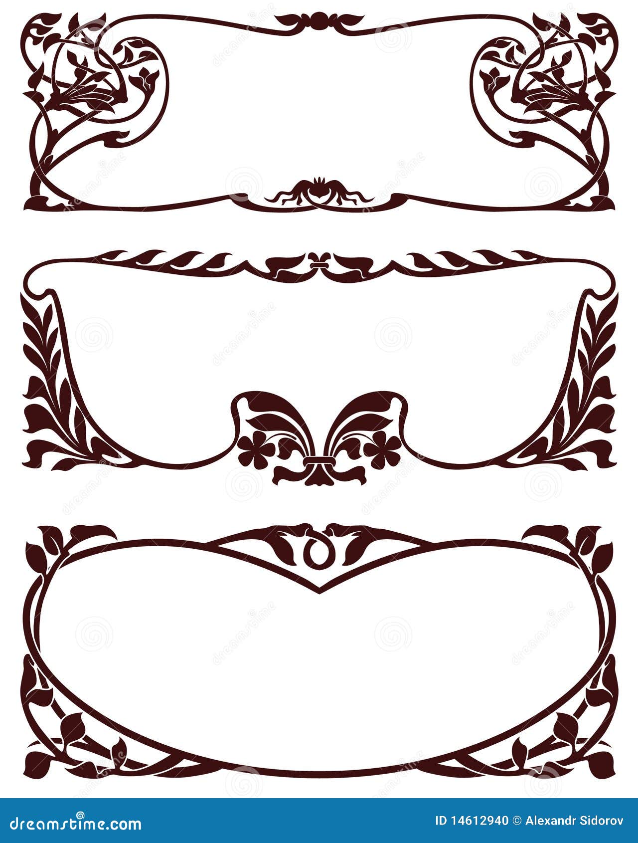 Plant Abstract border stock vector. Illustration of plant - 14612940