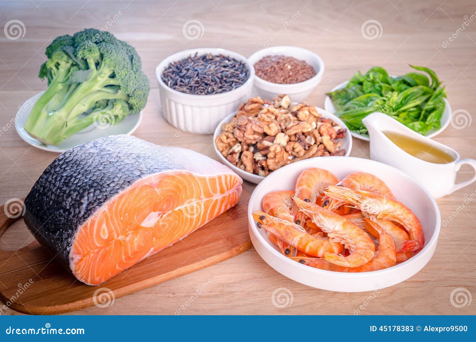 Plant-based and Animal Sources of Omega-3 Acids Stock Image - Image of ...