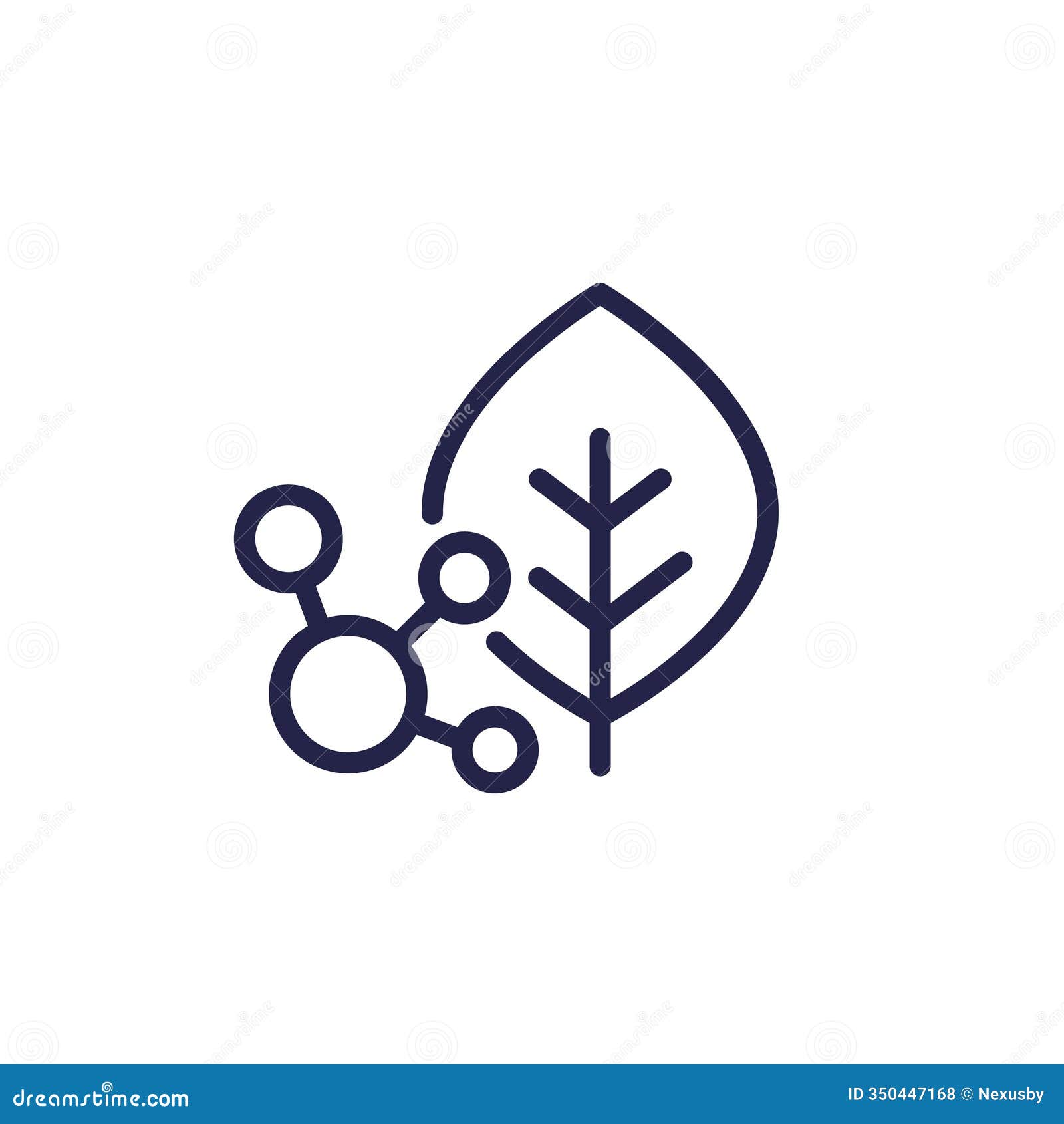 Plant-based Nutrient Line Icon, Vector Stock Illustration ...