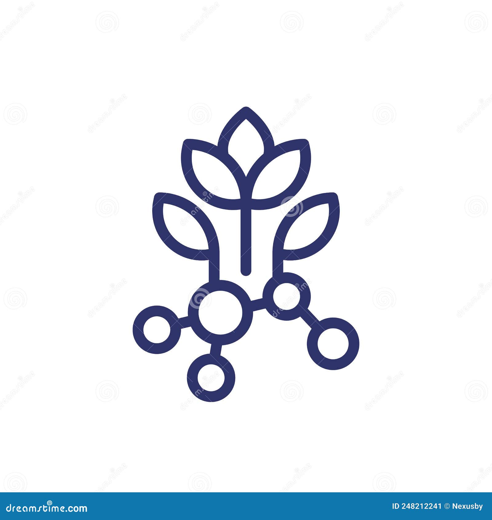 Plant-based Protein Icon, Line Vector Stock Vector - Illustration of ...